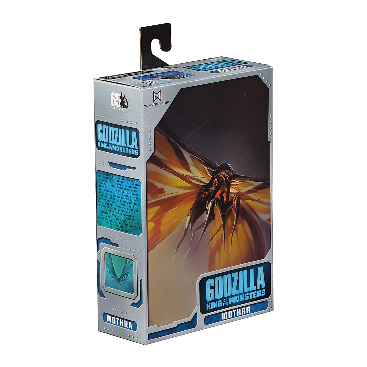 NECA Godzilla 2019: Mothra 7" Action Figure, Multicolor