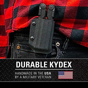 Clip & Carry Kydex Multitool Sheath for GERBER DIESEL ~ Made in USA (Multi-tool not included) Multi Tool Holder Holster (BLACK)