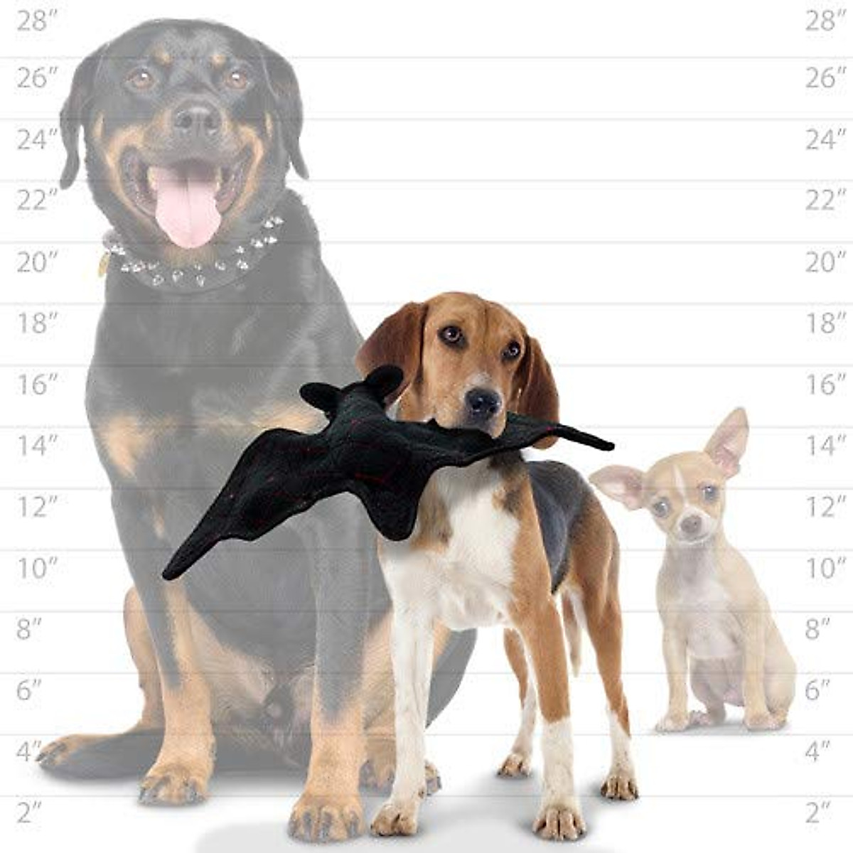 TUFFY - World's Tuffest Soft Dog Toy - Desert Bat - Squeakers - Multiple Layers. Made Durable, Strong & Tough. Interactive Play (Tug, Toss & Fetch). Machine Washable & Floats. (2 Pack)