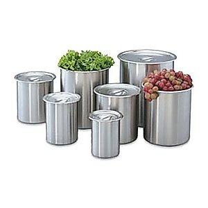 Vollrath Pot, 3 1/2 Qt, D 7 1/4 in, Silver (78730)