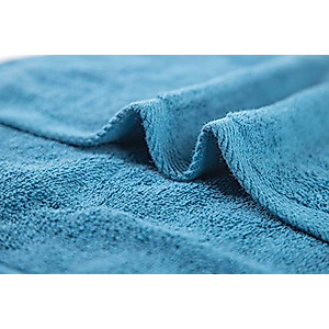 Babiclean Towel Set Absorbent Light Weight and Fast Dry Washcloth Quick Dry Bathroom Hand Towels Durable for Hotel, Spa, Salon and Gym (Hand Towel, Blue)