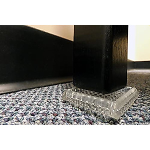 Shepherd Hardware 9083 1-7/8-Inch Spiked Furniture Cup, Clear Plastic, 4-Pack