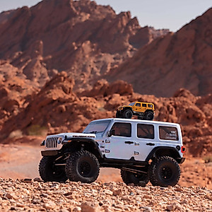 Axial RC Truck 1/6 SCX6 Jeep JLU Wrangler 4WD Rock Crawler RTR (Batteries and Charger Not Included): Silver, AXI05000T2