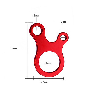 Pack of 10 Aluminum Guyline Wind Rope Buckle Cord Adjuster for Tent Camping Hiking Backpacking Outdoor Activity, Red