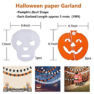 Halloween Party Decorations,Black Glittery Happy Halloween Orange Pumpkin Banner All-in-One Pack for Halloween Theme Party Supplies Decorations Kit for Kids