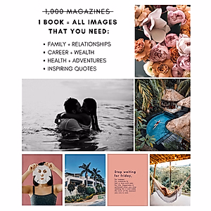 Vision Board Book 2.0 - 800+ New and Improved Vision Board Pictures and Quotes for Vision Board Kit, Visualize, Inspire and Create Life Goals, Magazine for Vision Board Clip Art and Collage Book