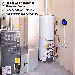 GasKnight 2.0 Natural Gas Detector with LCD - For Home, Kitchen, RV, Camper. Plug-In LPG, LNG, Methane & Butane Leak Sensor