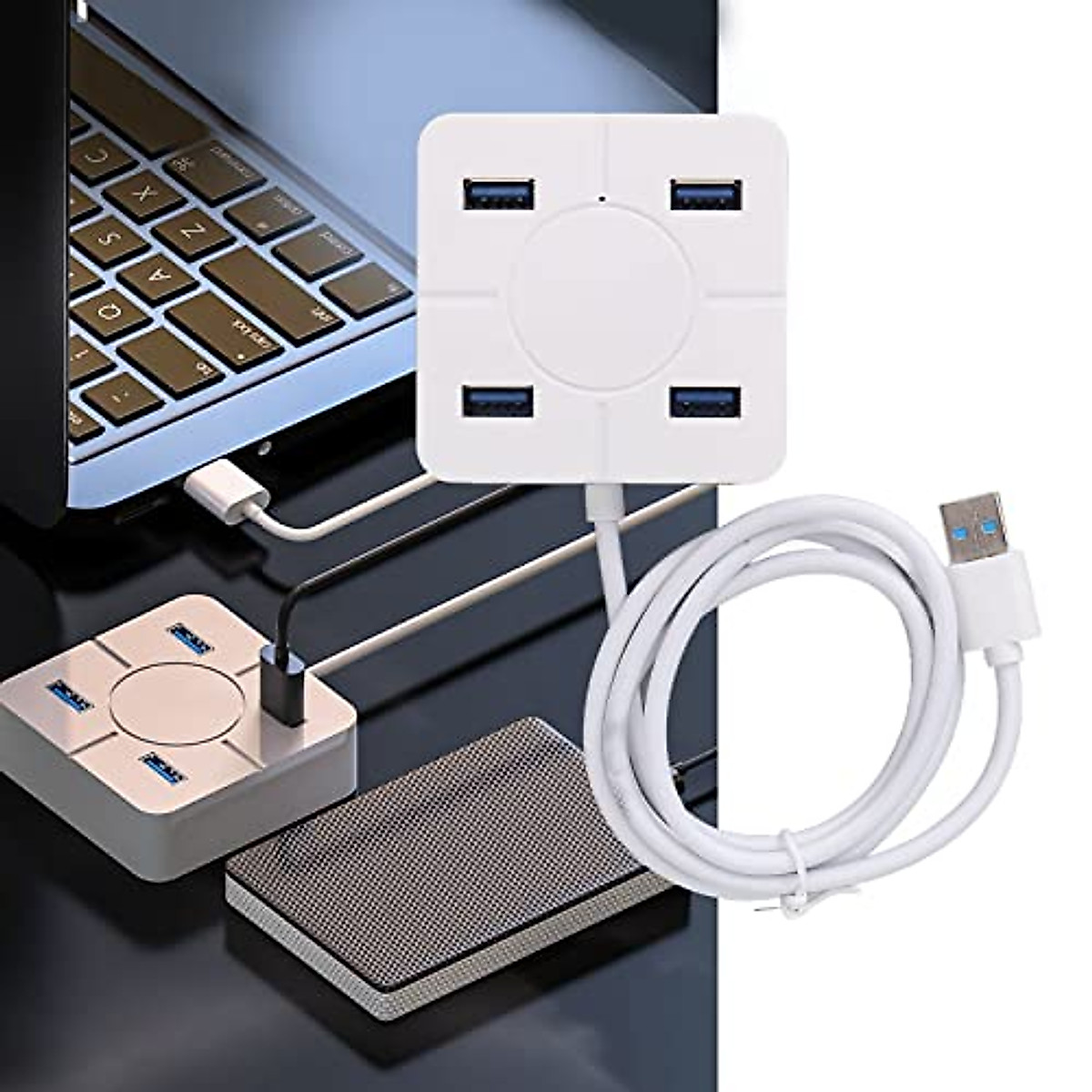BRDI USB Hub, USB Extender 300MB/S Long Service Life for Notebook for External Hard Drives