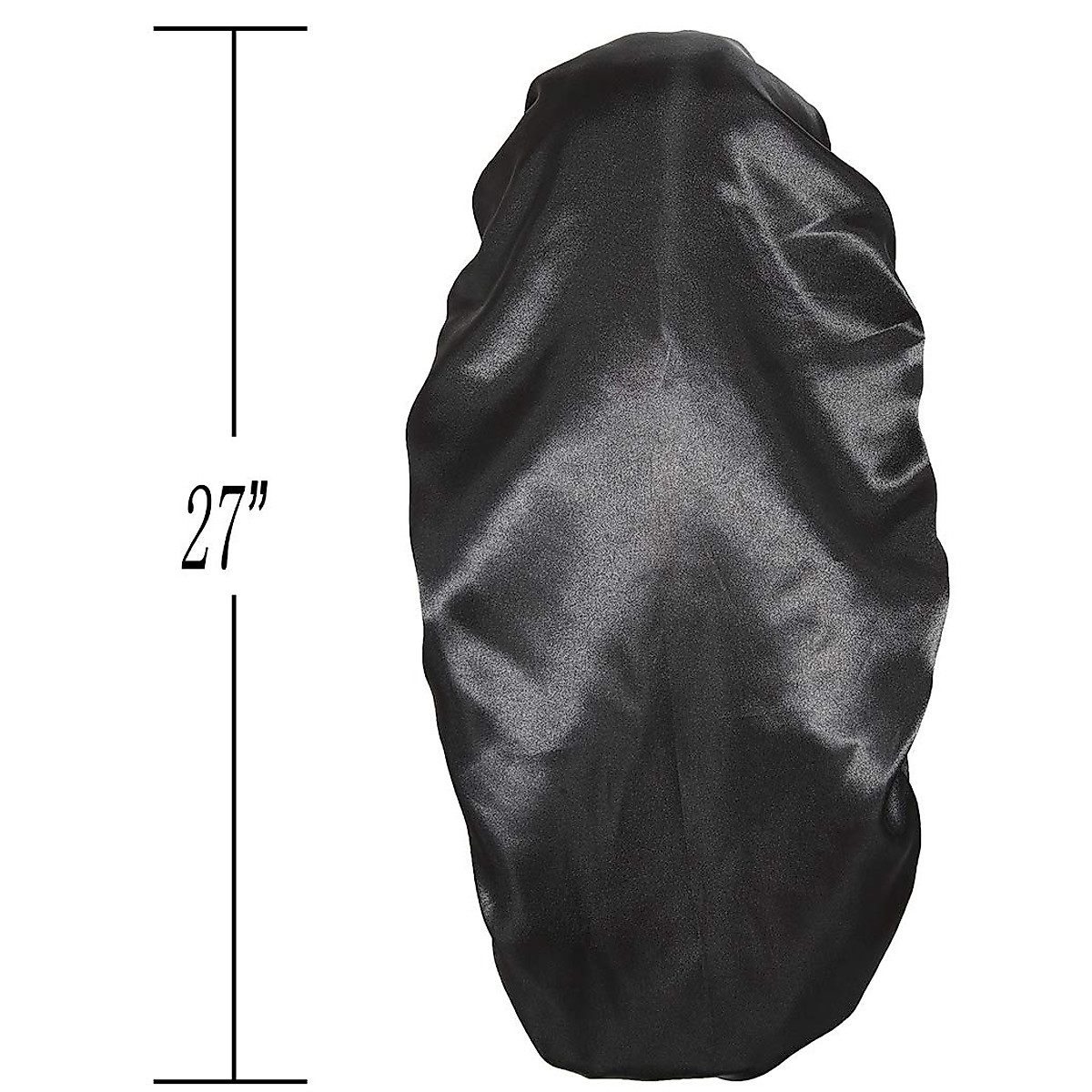 Soft Elastic Band Satin Bonnets for Women, 3 Pcs Silky Head Scarf Hair Wrap for Sleeping Curly Natural Long Hair by Wbfwbb