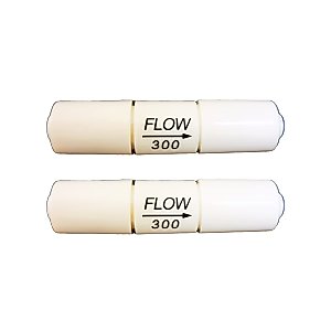 Malida 1/4 inch quick connector fittings Flow Restrictor for RO water purifiers Reverse Osmosis Systems (2, 300CC-50GPD)