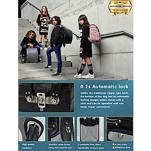 Randoseru Japanese schoolbag for primary school students?backpacks for kids boys and girls (Pure black)