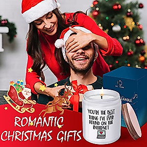 Gifts for Women Men - Funny Romantic Gifts for Her Him Birthday Anniversary Christmas Valentine's Day Gift for Girlfriend Wife Boyfriend Husband BFF Friend Bestie Online Dating Present Lavender Candle
