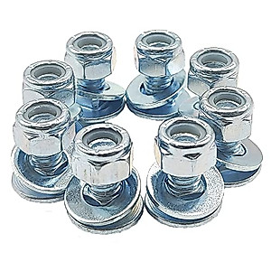 8-Pack 710-0451 Skid Shoe Carriage Bolts Nuts & Washers Replaces MTD Cub Cadet Yardman 784-5580 736-0242 712-0406 Snow Blowers Parts