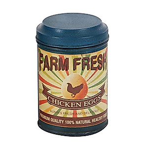 Deco 79 Metal Canister S/3 6", 7", 8" H-24989, 6"/7"/8"