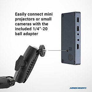 ARKON Mounts - Remarkable Creator Cookie Decorator Mount | Overhead Phone Mount & Pico Projector Mount | Overhead Tripod Mount for Video Recording, Vlogging, Cooking, Crafting, Drawing