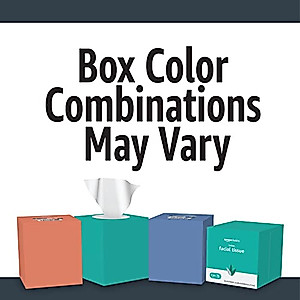 Amazon Basics Facial Tissue with Lotion, 2-Ply, 300 Count (4 Packs 75), (Packaging may vary)