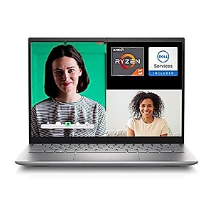 Dell Inspiron 14 Inch 5425 Small Thin Lightweight Laptop - 16:10 FHD+ 1920 x 1200p, AMD Ryzen 5 5625U, 8GB Memory, 512GB SSD, AMD Radeon Graphics, MediaTek Wi-Fi 6, Windows 11 - Platinum Silver