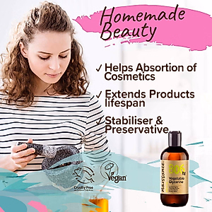 Naissance USP Vegetable Glycerin 32 fl oz - Pure, Pharmaceutical Grade, Kosher, Vegan, Natural Humectant, Non-GMO - All Skin Types