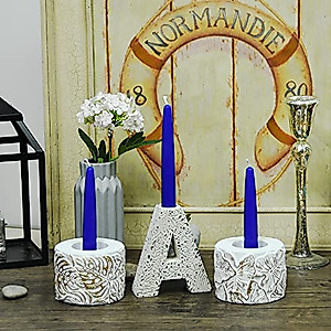 Zest Candle 12-Piece Taper Candles, 6-Inch, Royal Blue