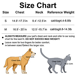 HOWWFALY Soft Mesh Dog Harness and Leash Set,Reflective Breathable Lightweight Easy Walk Escape Proof Vest Harnesses with Safety Buckle for Small Medium Dogs Cats (Orange, M)