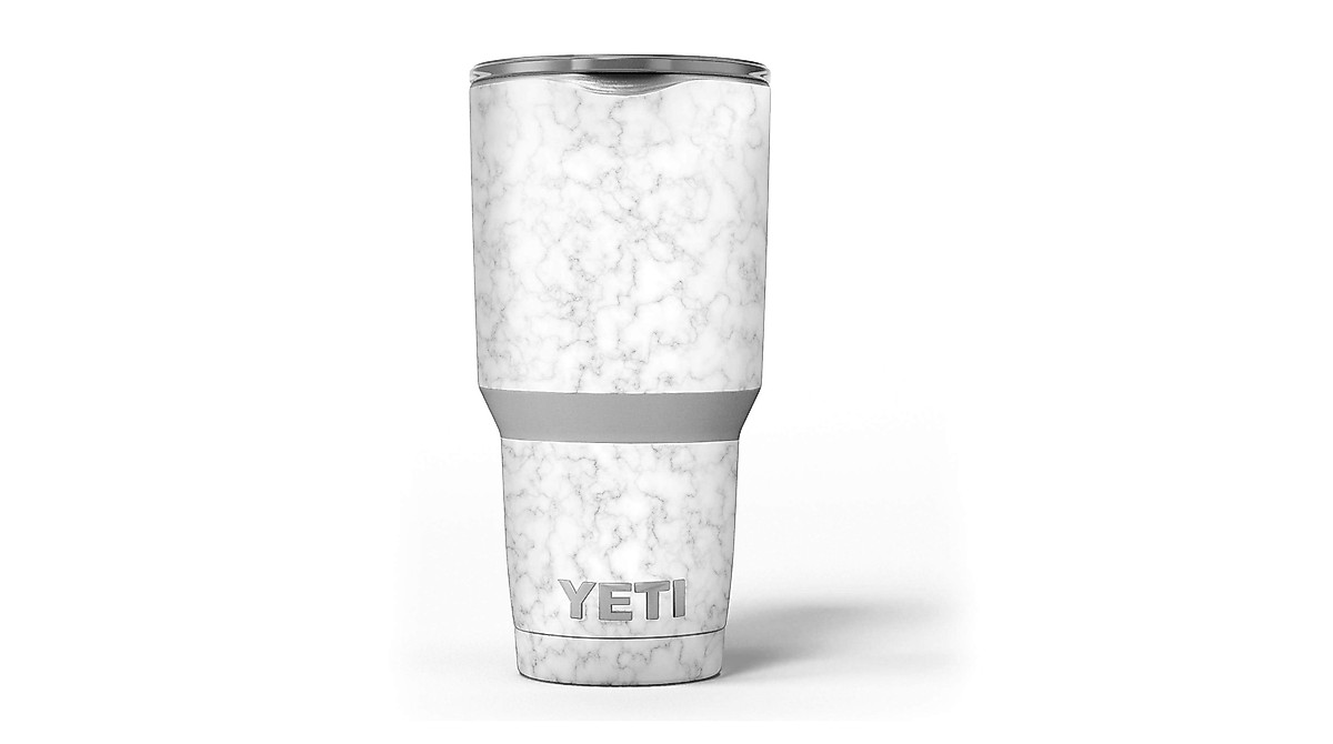 Stylish Yeti Rambler Skin Decal - Slate Marble Design