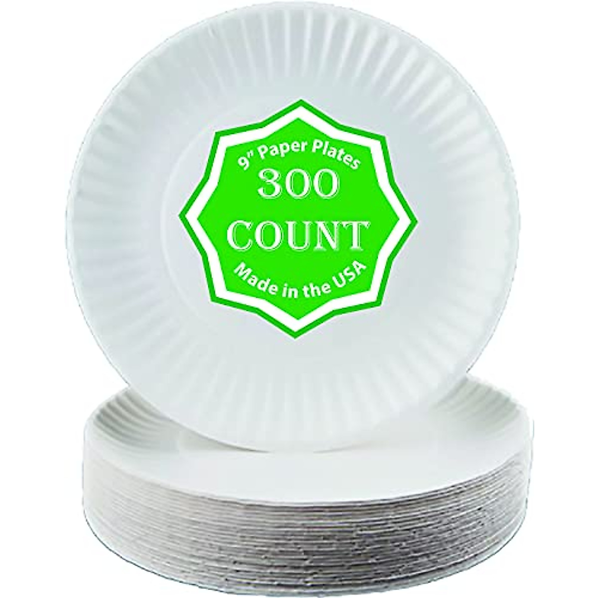 Perfect Stix Paper Plate by Kitchen Essentials, 9" (Pack of 300)