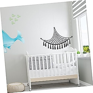 STOBAZA Stuffed Dogs for Kids Plush Net Bag Cotton Rope Black to Weave