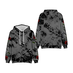 WAWNI XPLR Merch Colby Brock Now or Never Black Tie Dye Hoodie Sam & Colby Hoodies Sweatpants Women Men's Hoodies (JL02692A01-hoodie,S)