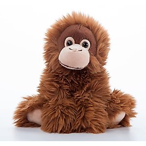 The Petting Zoo Female Orangutan Stuffed Animal Plushie, Gifts for Kids, Wild Onez Wildlife Animals, Orangutan Plush Toy 9 inches