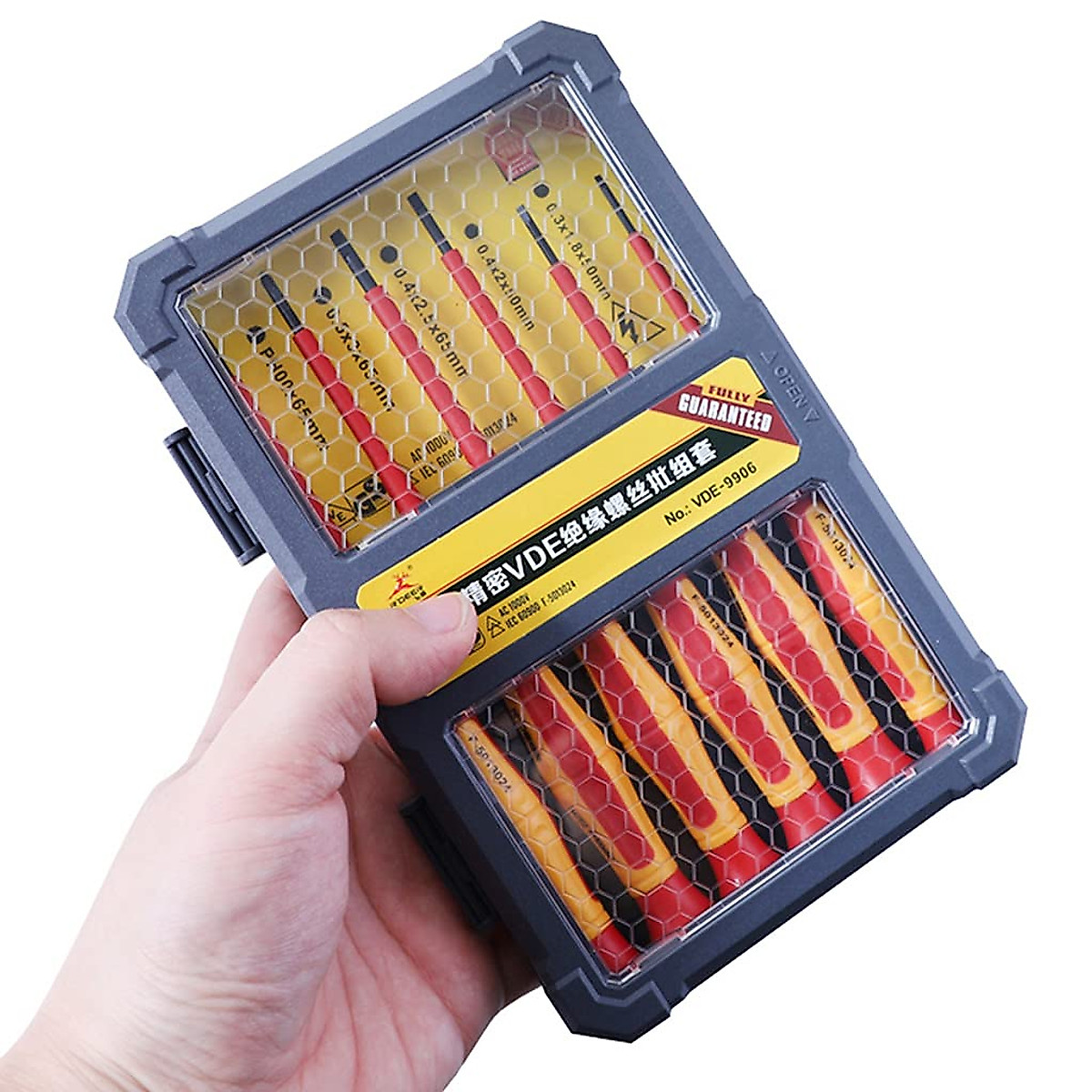 Screwdriver Set 1000V 6 Pieces Screwdrivers Insulating Screwdriver Kit 1000V Slotted Screw Screwdriver Sets Electrician Screwdriver Set