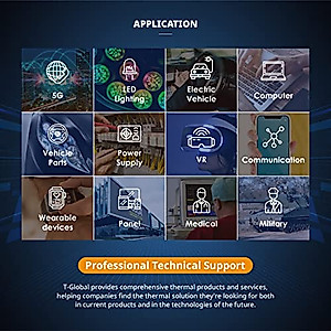 T-Global Technology Thermal Pad 12.5 W/mK, 298X298X3.0mm, TG-A1250 High Thermal Conductivity, Heat Sink Cooling Pad, for PC Laptop/GPU/CPU, Electrical Insulation