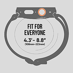 Suitisbest Sport Band for Apple Watch Ultra 2/Apple Watch Ultra Band 49mm 45mm 44mm 42mm for Men, Nylon Solo Loop Wide Replacement Strap for iWatch Series Ultra 8 7 6 5 4 3 SE