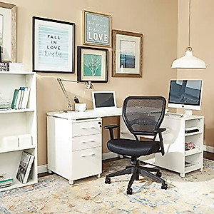 SPACE Air Grid Mid-Back Swivel Chair, Black, 20-1/2 x 19-1/2 x 42h