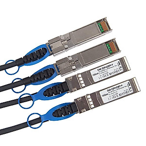 10Gtek 100G QSFP28 to 4X 25G SFP28 Breakout DAC Passive Direct Attach Copper Twinax Cable for Cisco QSFP-4SFP25G-CU3M, Ubiquiti, Arista, Supermicro and More, 3-Meter(10ft)