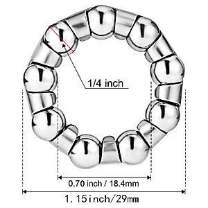 Jaceyon Bike Ball Crank Bearing Retainer 1/4" x 9 Balls 4 Pcs Bottom Bracket Bearings for Kids Schwin Bicycle, Crank Bearings Repair Accessories for Genesis Bike