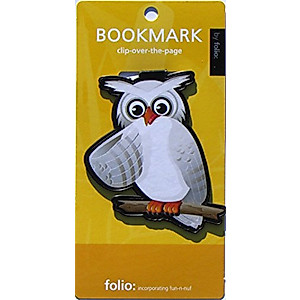Owl Bookmarks (Clip-over-the-page) Set of 2 - Assorted colors