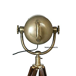 Marine Designer Studio Floor Lamp Spot Searchlight with Tripod Stand Nautical