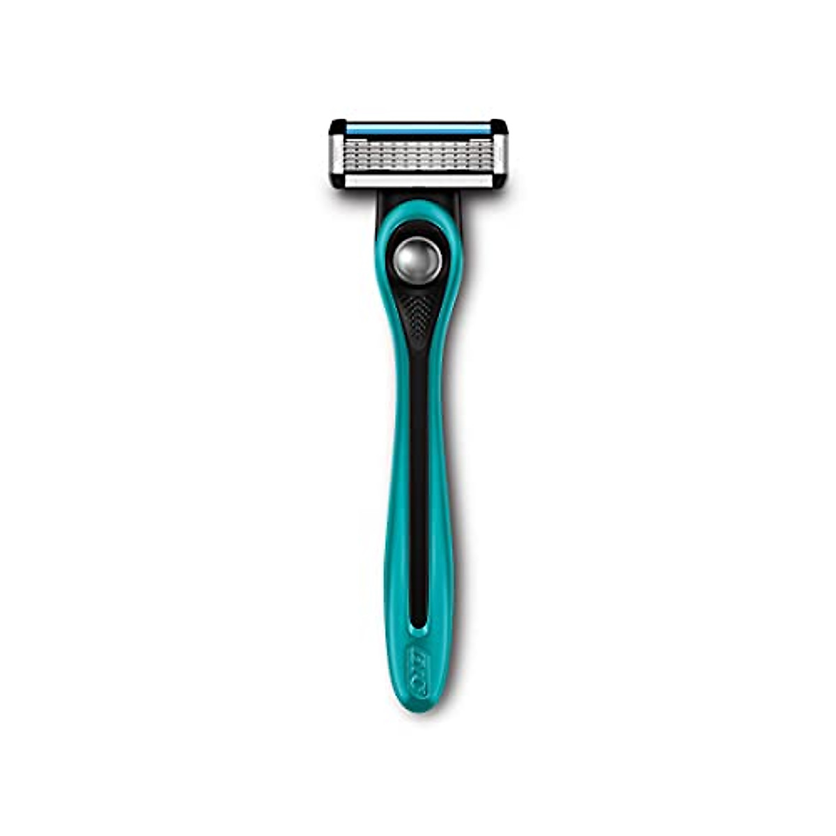 BIC Us 5-Blade Unisex Razor Starter Kit for Men and Women, 1 Handle & 8 Cartridges, Teal, Smooth Shave, BIC Razors