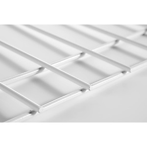 Adavin White Animal Barrier, 10 Pack 20in(L) X10in(H) No Dig Fence, Dog Digging Fence Barrier Rabbit Fence Protector, Galvanized Steel Stakes 2 inch Spike Spacing, Outdoor Yard Patio.Total 17 Ft(L)