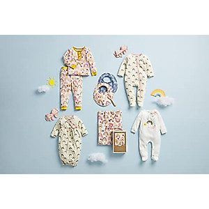 Mud Pie baby girls Rainbow Pajama Set and Toddler Sleepers, Pink, 4T US