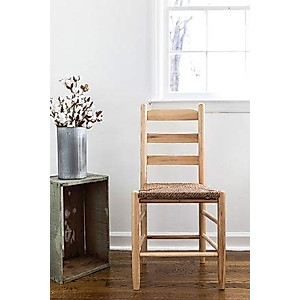 Dixie Seating Beach Mountain Wood Ladderback Dining Chair No. 80W Blue