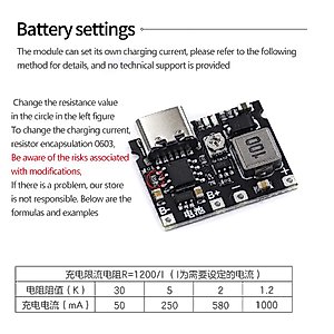 Teyleten Robot 18650 Lithium Li-ion 3.7V 4.2V Battery Charger Board DC-DC Step Up Boost Module TP4056 DIY Kit Parts Type-C 10pcs