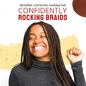 Glammed naturally oil - Braid Oil, Braid Oil for Itchy Scalp and Dry Scalp, Braid Care Oil for Dandruff, Lice and Thinning Edges, 2 Oz