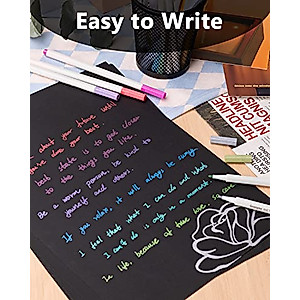 Black Cardstock Paper 8.5 x 11, 108 Sheets 180g Black Printer Card Stock, Heavy Construction Paper for Card Making Printing Craft Drawing Scrapbooking Cutting