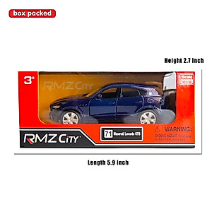 RMZ City 1:36 Scale for Diecasting Alloy Car Model Maserati Levante Toy Car, Pull Back Vehicles Toy Car for Toddlers Kids Boys Girls Gift Blue