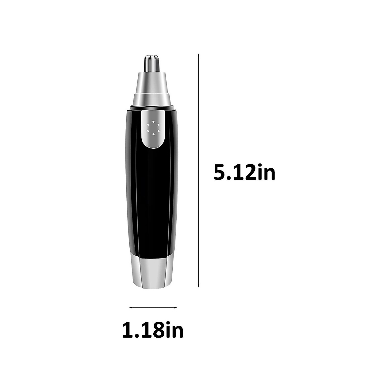 PARSMIC Nose Hair Trimmer for Men and Women Ear and Nose Hair Clipper Professional Painless Eyebrow and Facial Hair Trimmer Battery-Operated with Washable Head