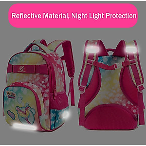 School Girls Boys Kids Backpack for Preschool Kindergarten Elementary School Backpack for Girls Boys Kids Lightweight and Multi functional Heavy Duty carry on Backpack with Lunch Bag Mermaid