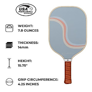 Holbrook Pickleball Paddles - Rewind Design | Performance Series | Carbon Fiber/Graphite Blend Surface | Polypropylene Honeycomb Core | Quality & Design Meet Pickleball