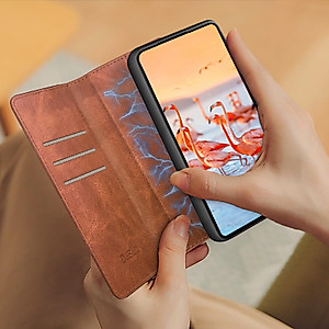 DJBull 2-in-1 Detachable for Samsung Galaxy A14 5G Wallet case with Credit Card Holder【RFID Blocking】,Flip Folio Book PU Leather Protective Cover Women Men for Samsung A14 Phone case Light Coffee