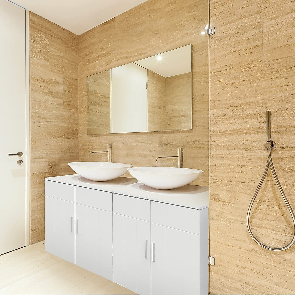 Pedestal Under Sink Storage Vanity with 2 Doors Traditional Bathroom Cabinet Space Saver Organizer White Pedestal Sink Storage Cabinet, Under Sink Cabinet, Bathroom Vanity Cabinet Great for Bathroom